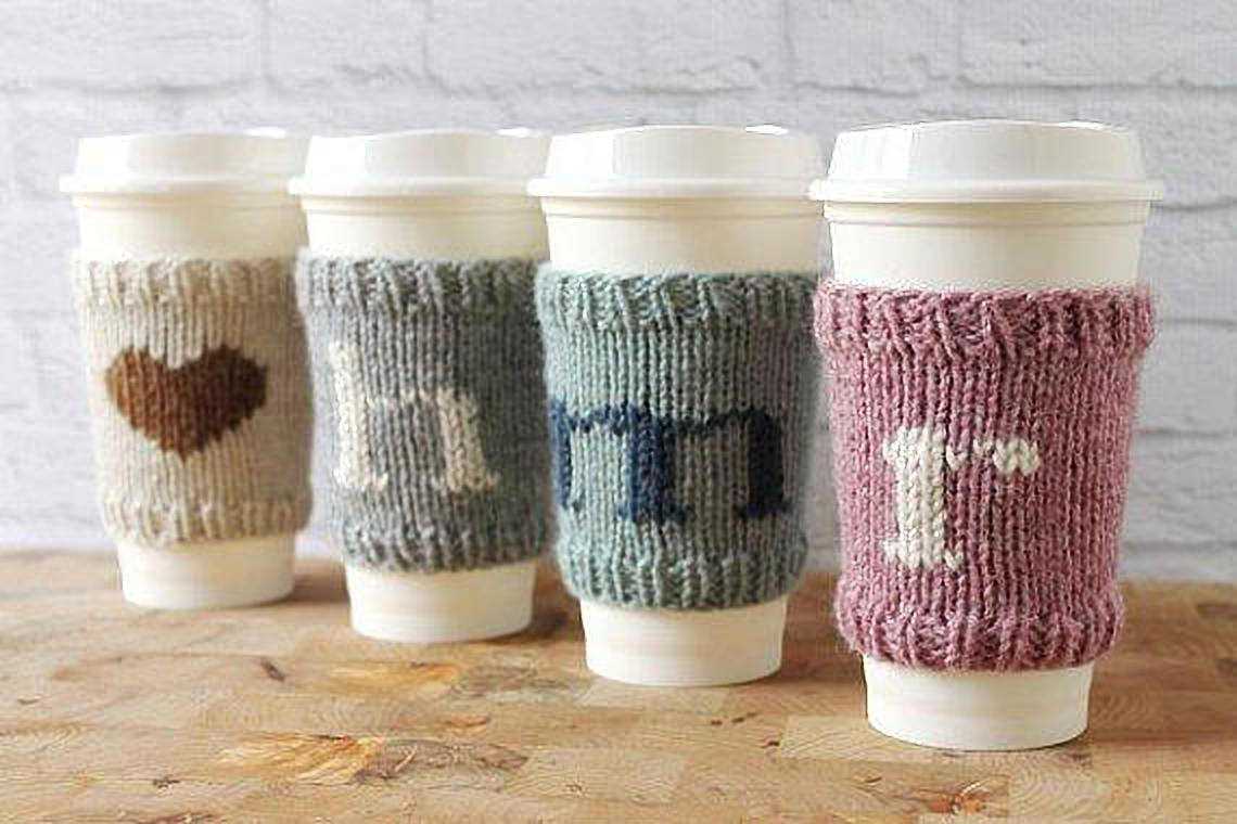 Cozy up your cup with this unique knitting pattern