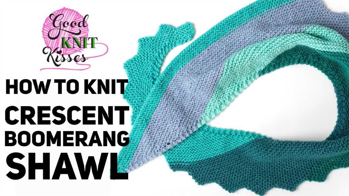 How to Knit a Boomerang Shawl with a Free Pattern