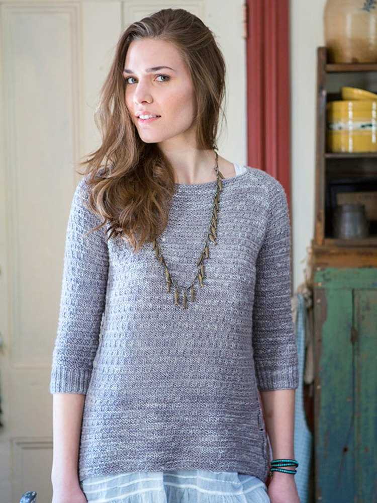 Simple One-Piece Sweater Pattern for Knitting Beginners