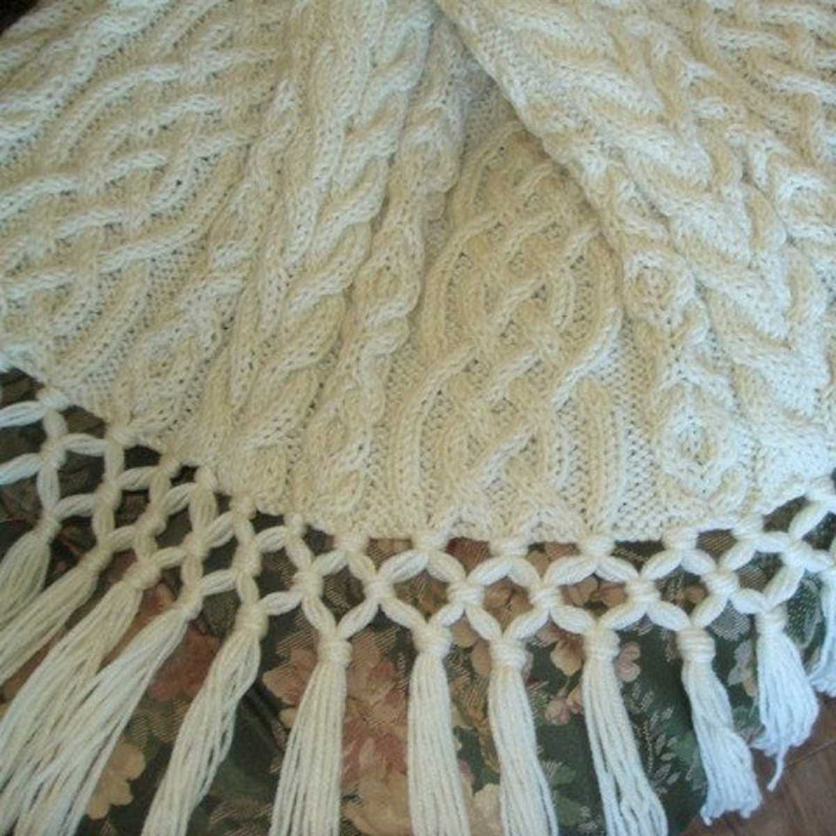 Intricate Afghan Knitting Design