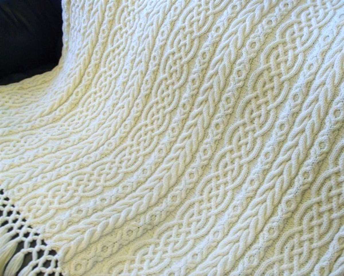Cozy and Complimentary: Effortless Cable Knit Afghan Patterns