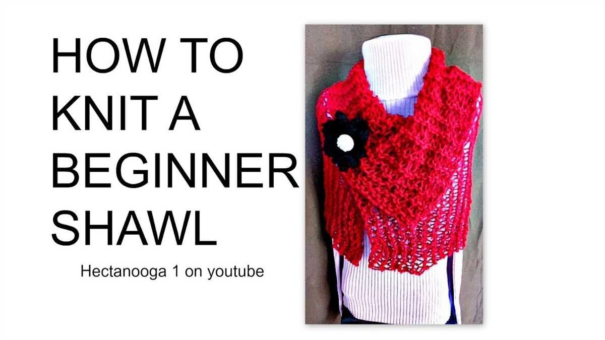Simple Shawl Knitting Pattern for Beginners