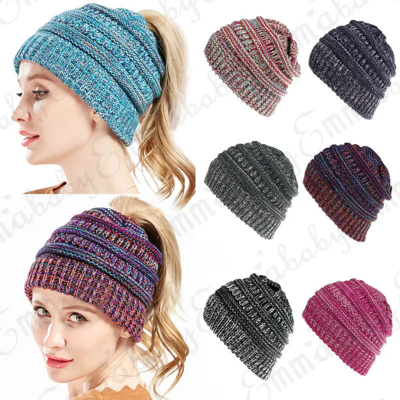 Cozy and stylish cable knit messy bun hat pattern