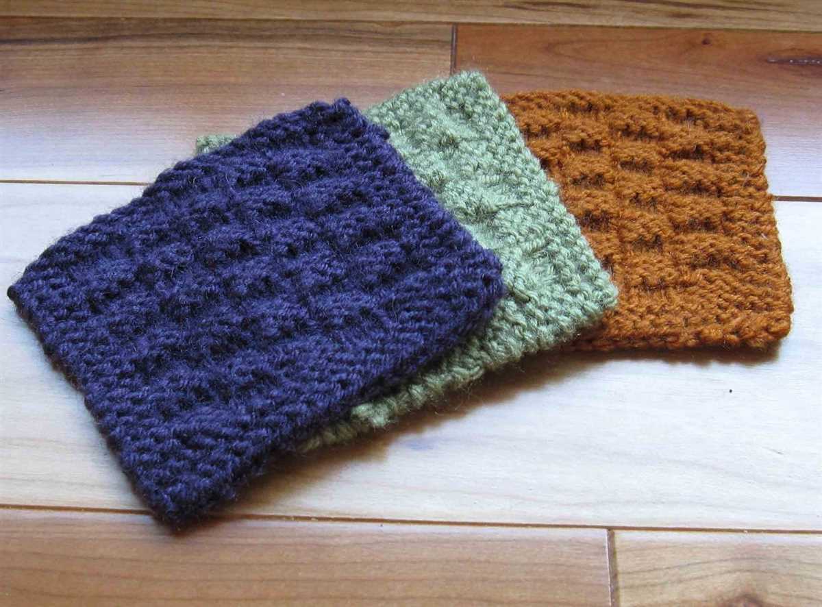 Free knitting pattern for coaster