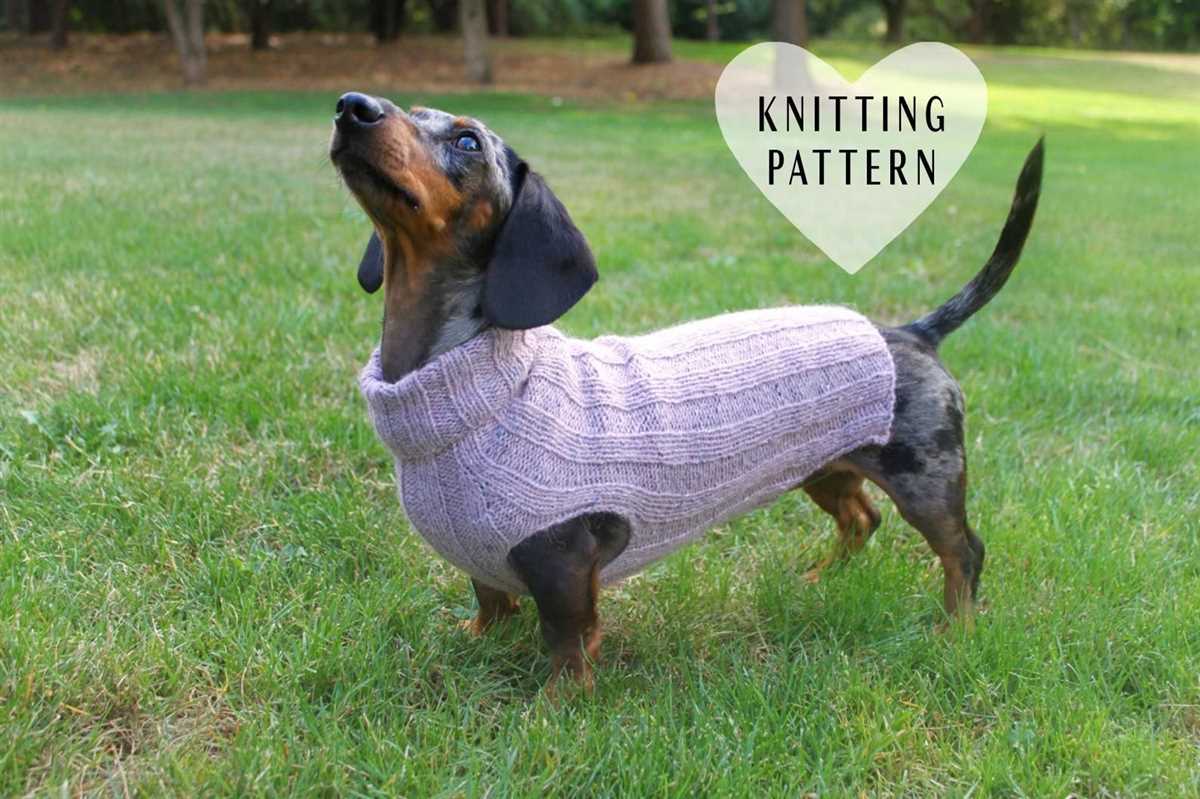 Free knitting pattern for a dachshund