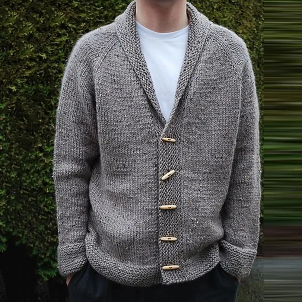 Effortless men's cardigan knitting pattern