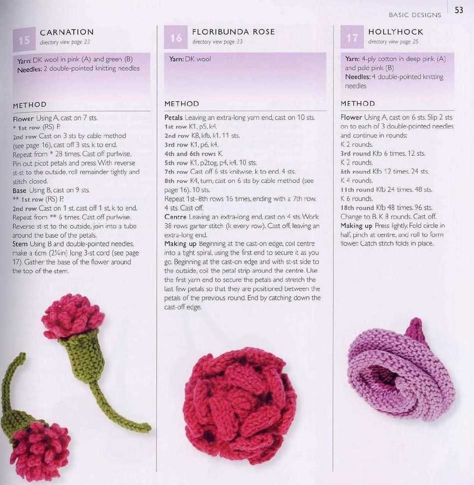 Delicate Blooms: Free Patterns for Petite Knit Flowers