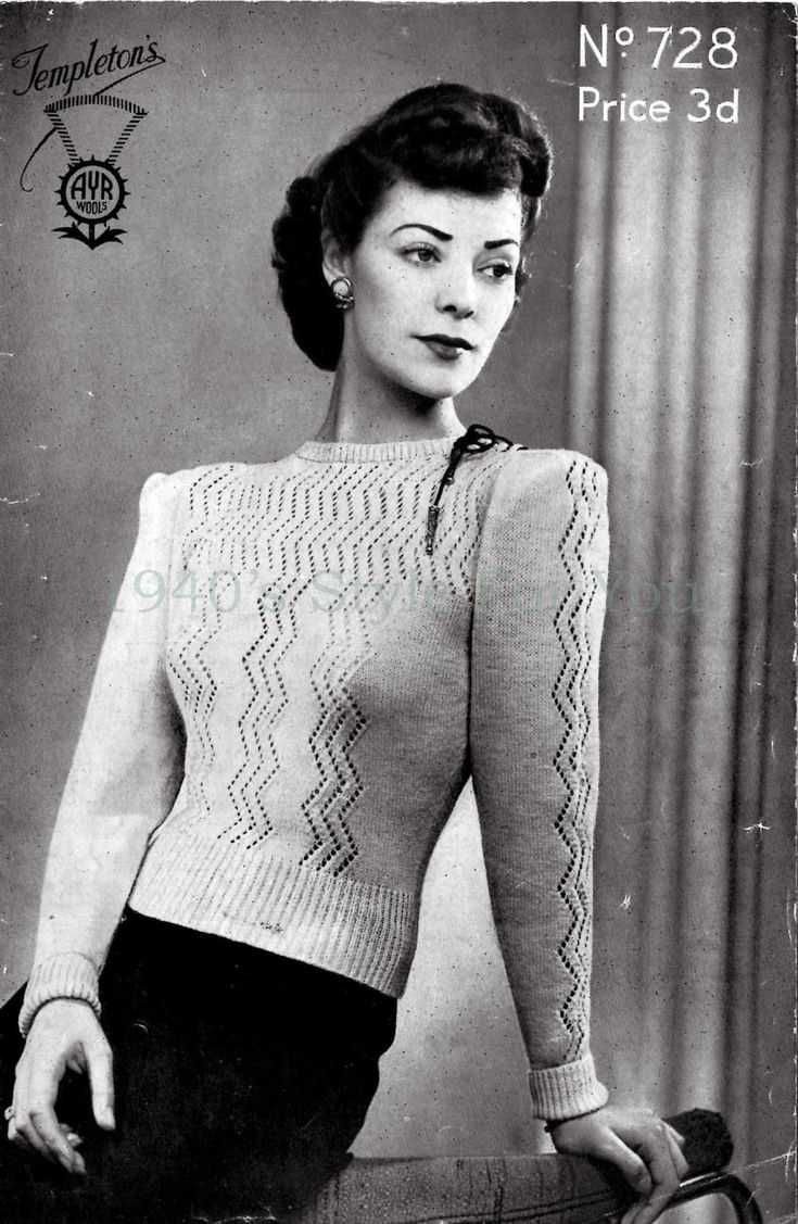Uncovering 1940s Patterns: A Treasure Trove of Free Vintage Knitting ...