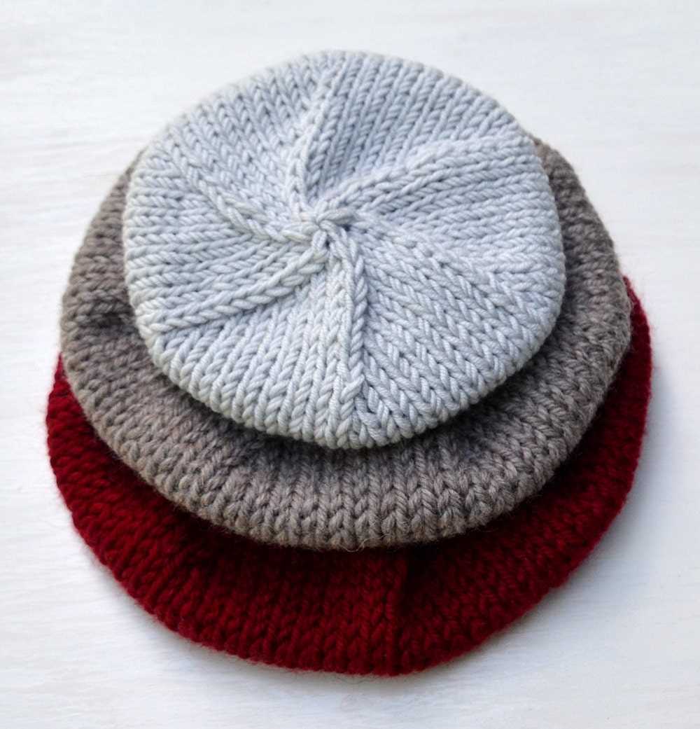 Stylish and Simple Knit Beret Pattern