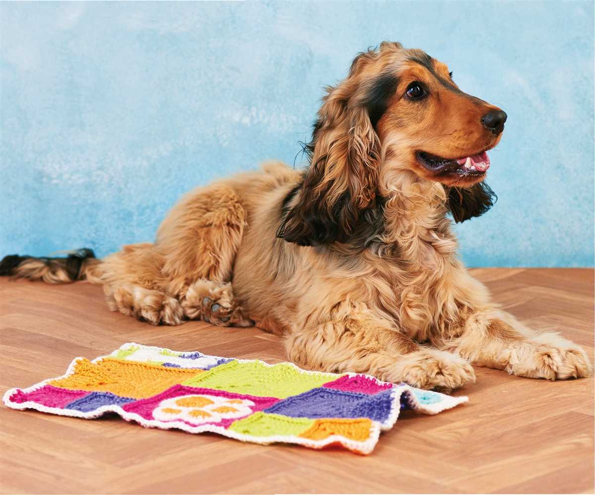 Cozy Dog Blanket Knitting Pattern
