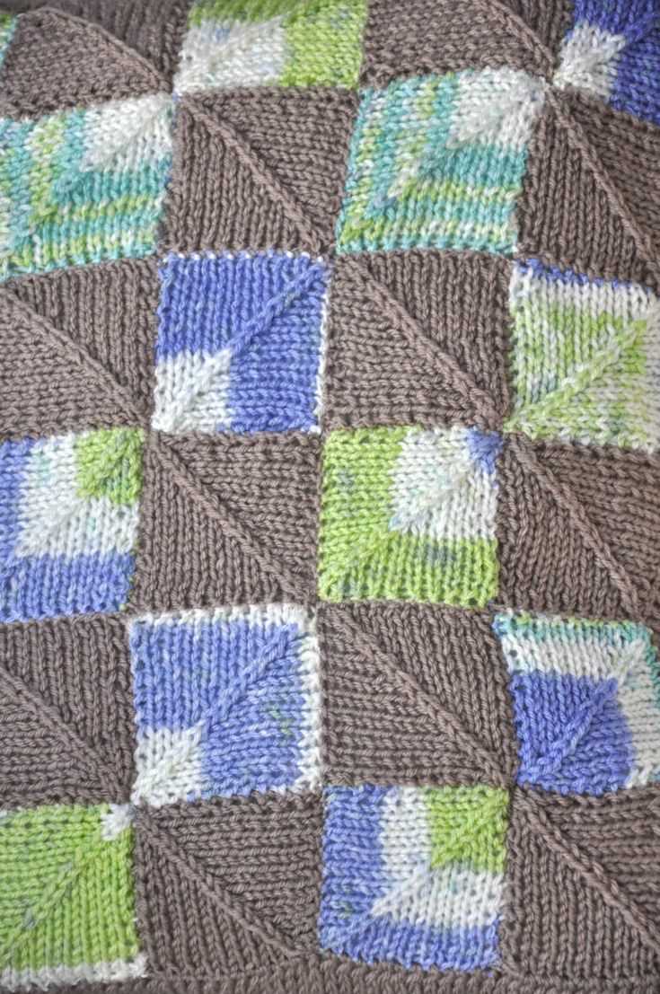Free patterns for knitted blanket squares