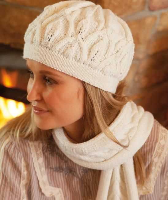 Free knitting pattern for a lacy hat