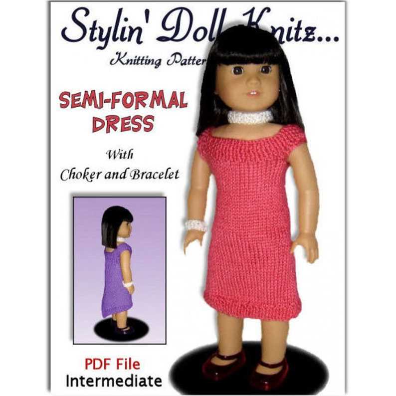 Free printable knitting patterns for 12-15 inch dolls