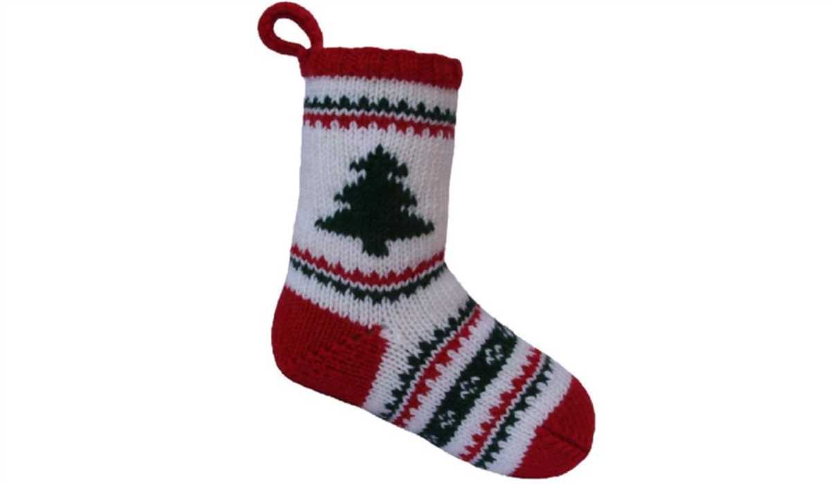 Knit your own festive stocking with this Santa Claus pattern
