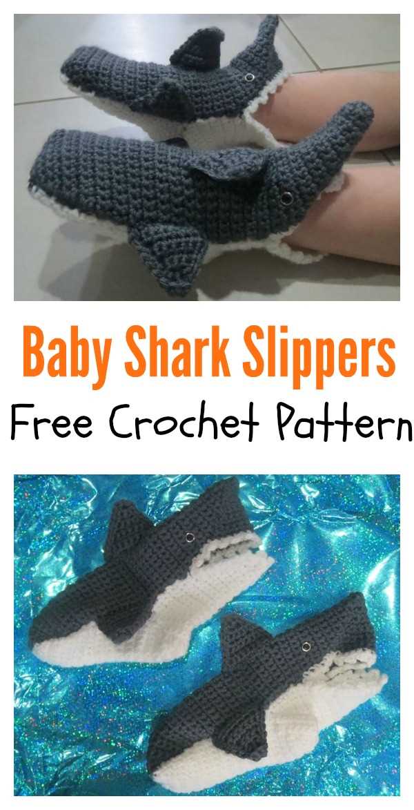 Knit Your Own Shark Slippers with this Free Pattern