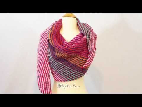 How to Knit a Boomerang Shawl with a Free Pattern