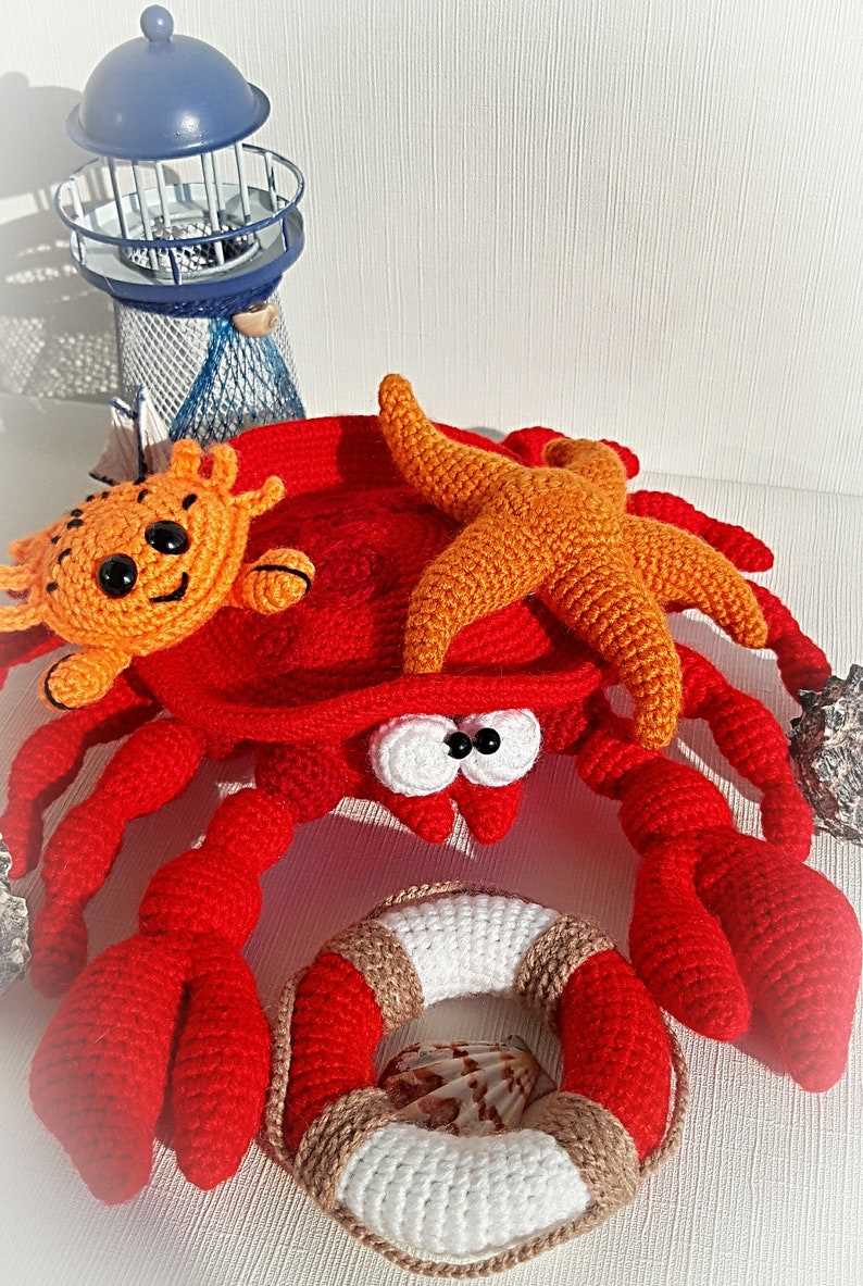 Free crab knitting pattern
