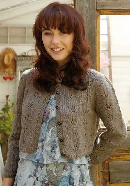 Step-by-step guide to knitting a cropped cardigan