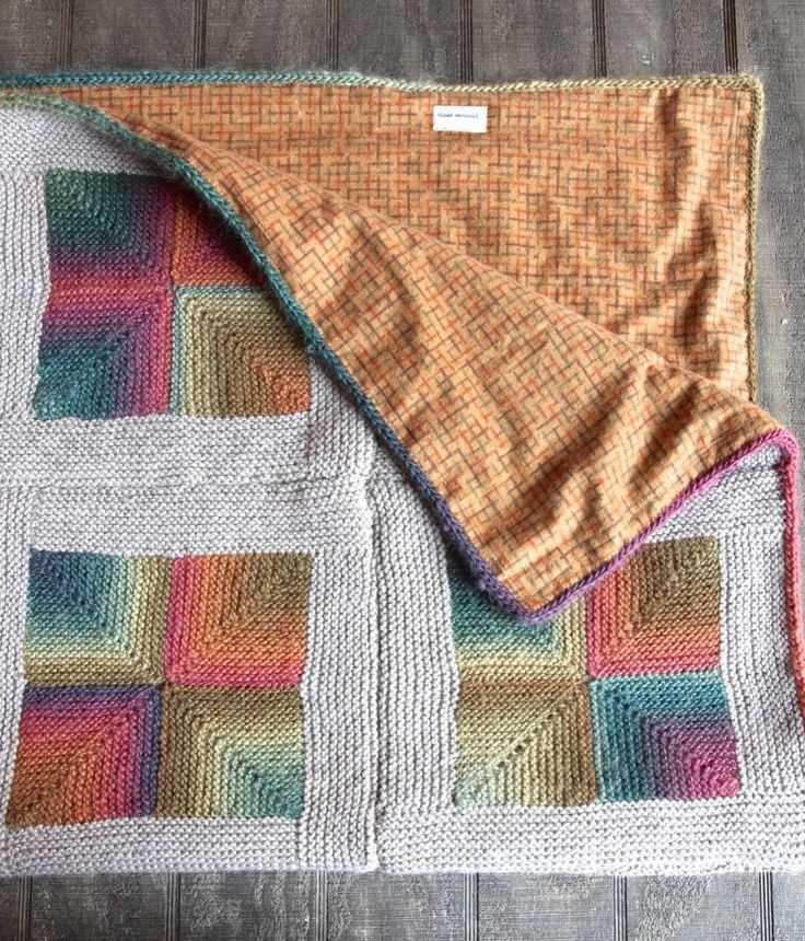 Cozy and Colorful: Knit Your Own Mitred Square Blanket with This Free ...