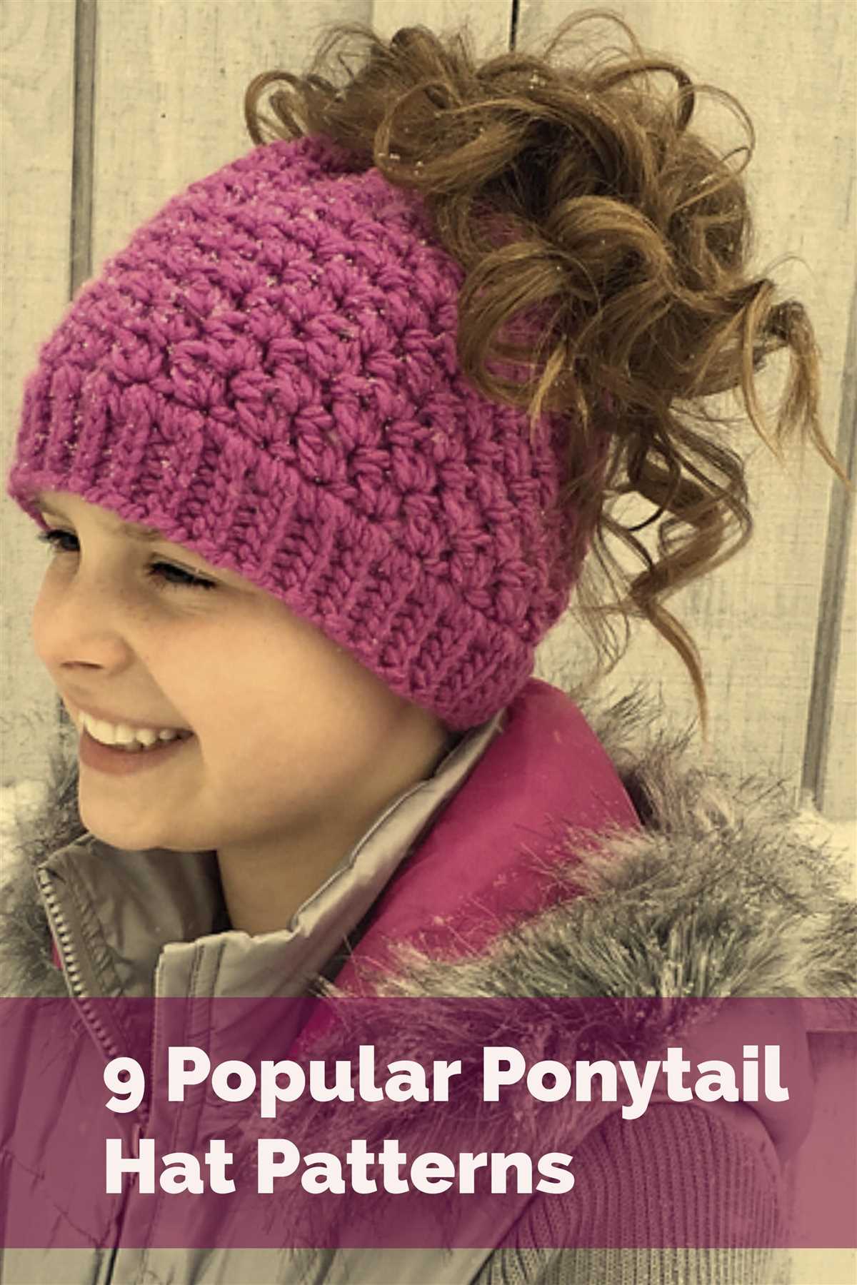 Simple pattern for a hat that accommodates a ponytail