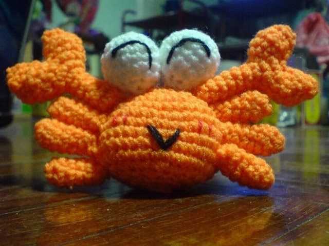 Free crab knitting pattern