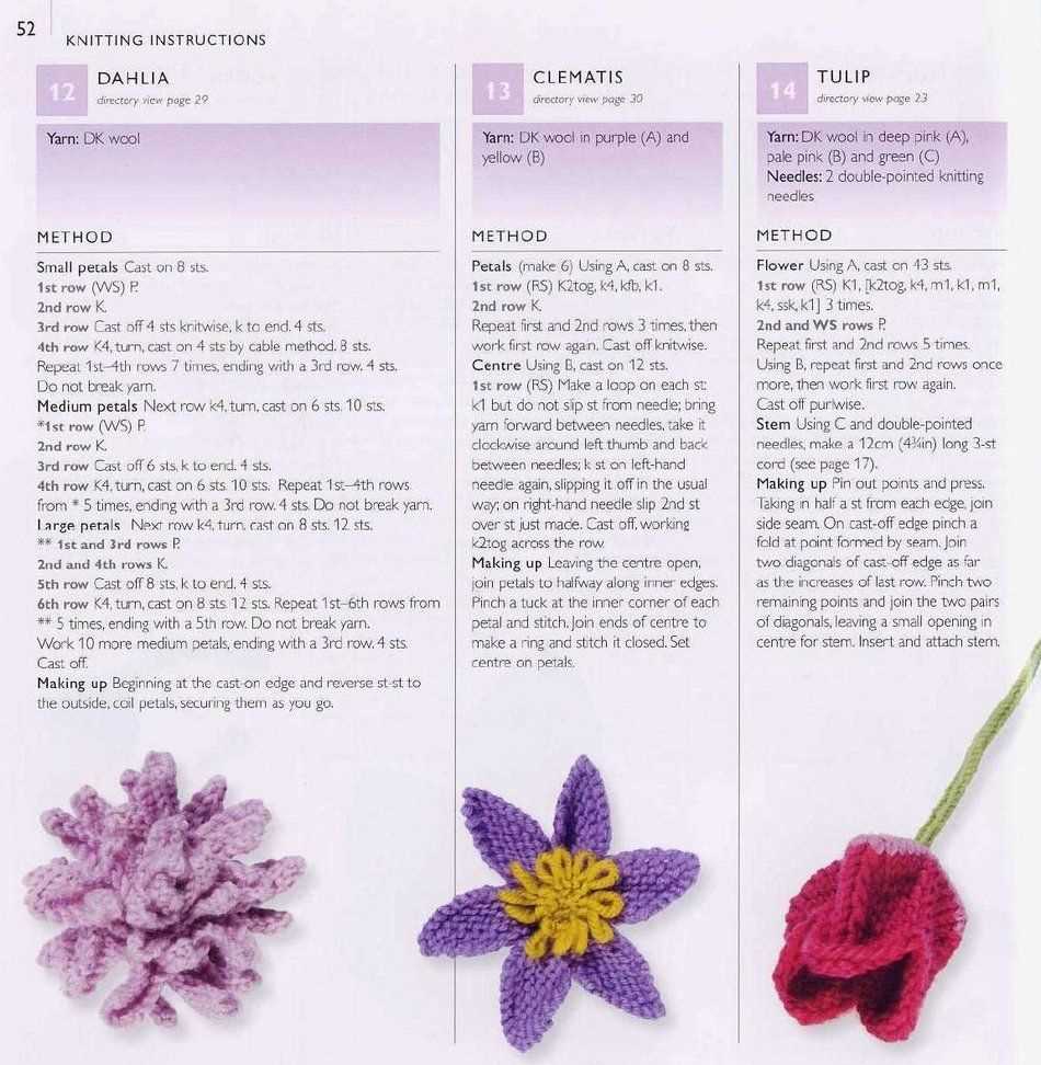 Delicate Blooms: Free Patterns for Petite Knit Flowers