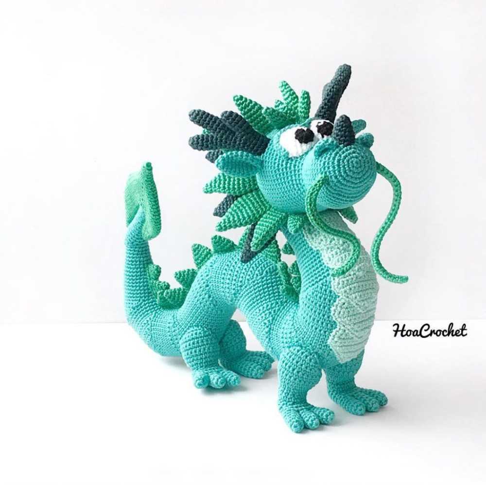 Unleash Your Creativity with this Unique Knitted Dragon Pattern