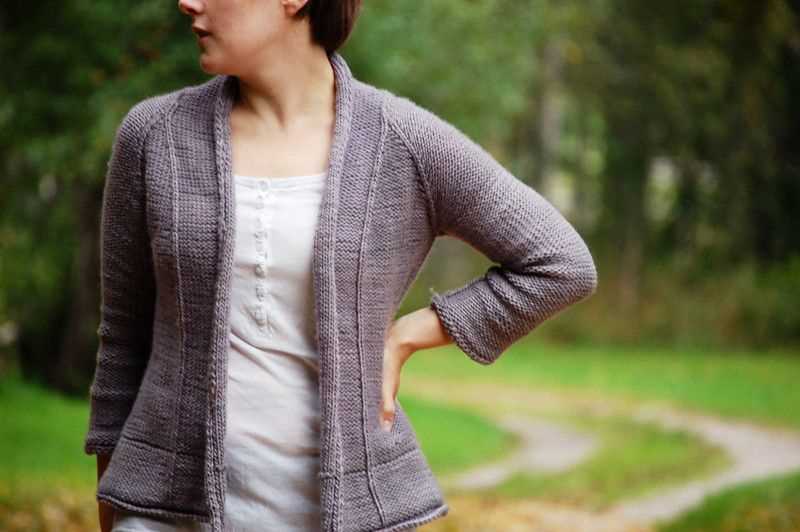 Knit a stylish crossover cardigan with this unique pattern