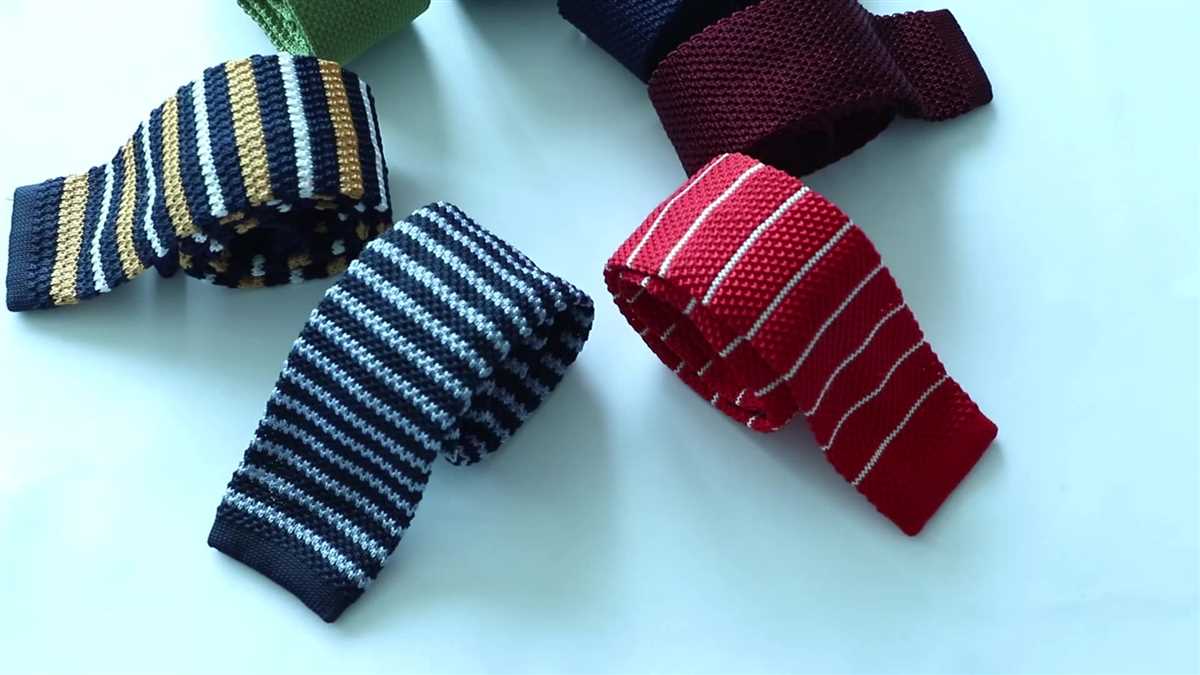 Simple and Stylish Necktie Knitting Pattern