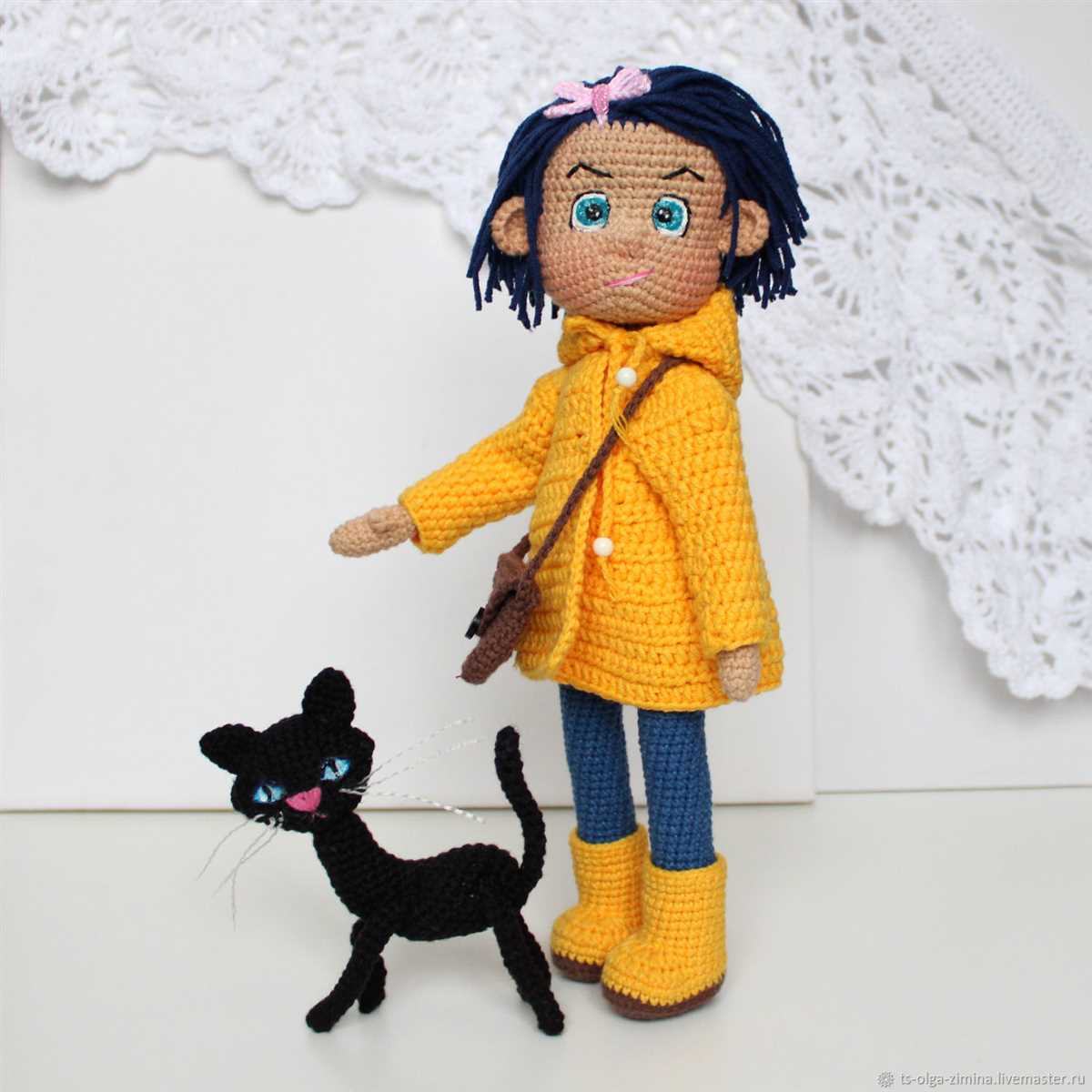 Create your own Coraline doll with this knitting pattern
