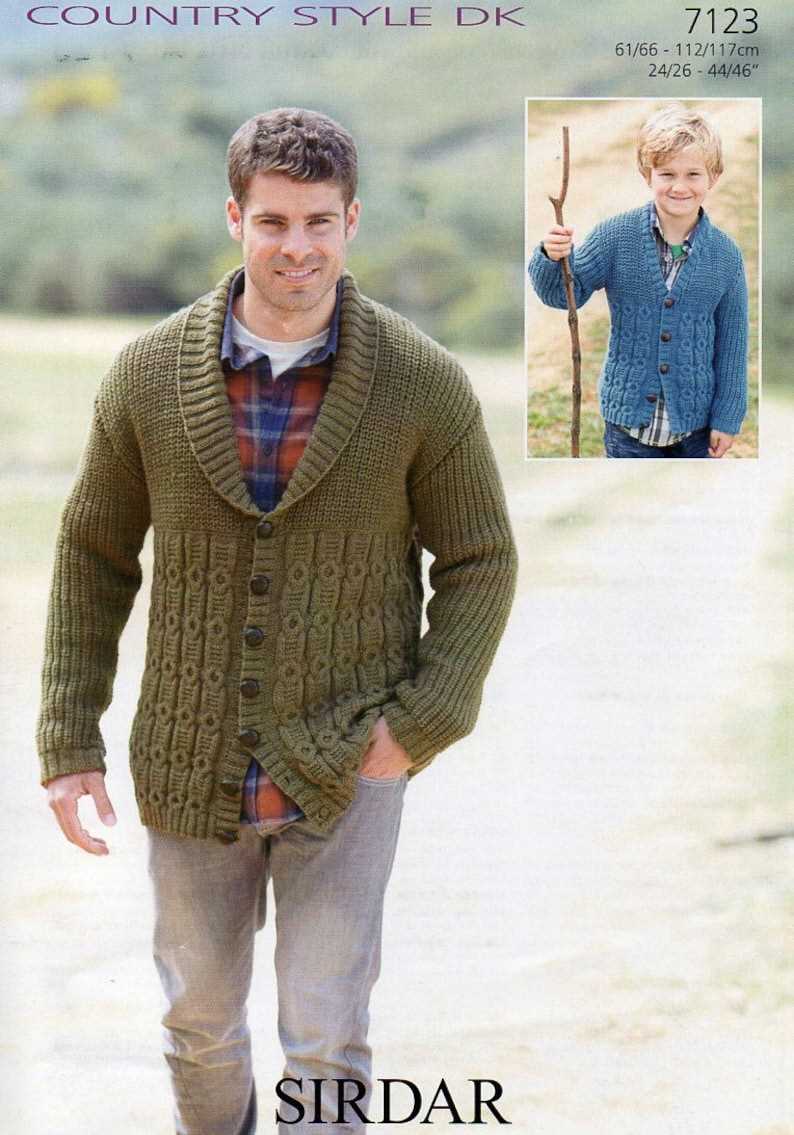 Effortless men's cardigan knitting pattern