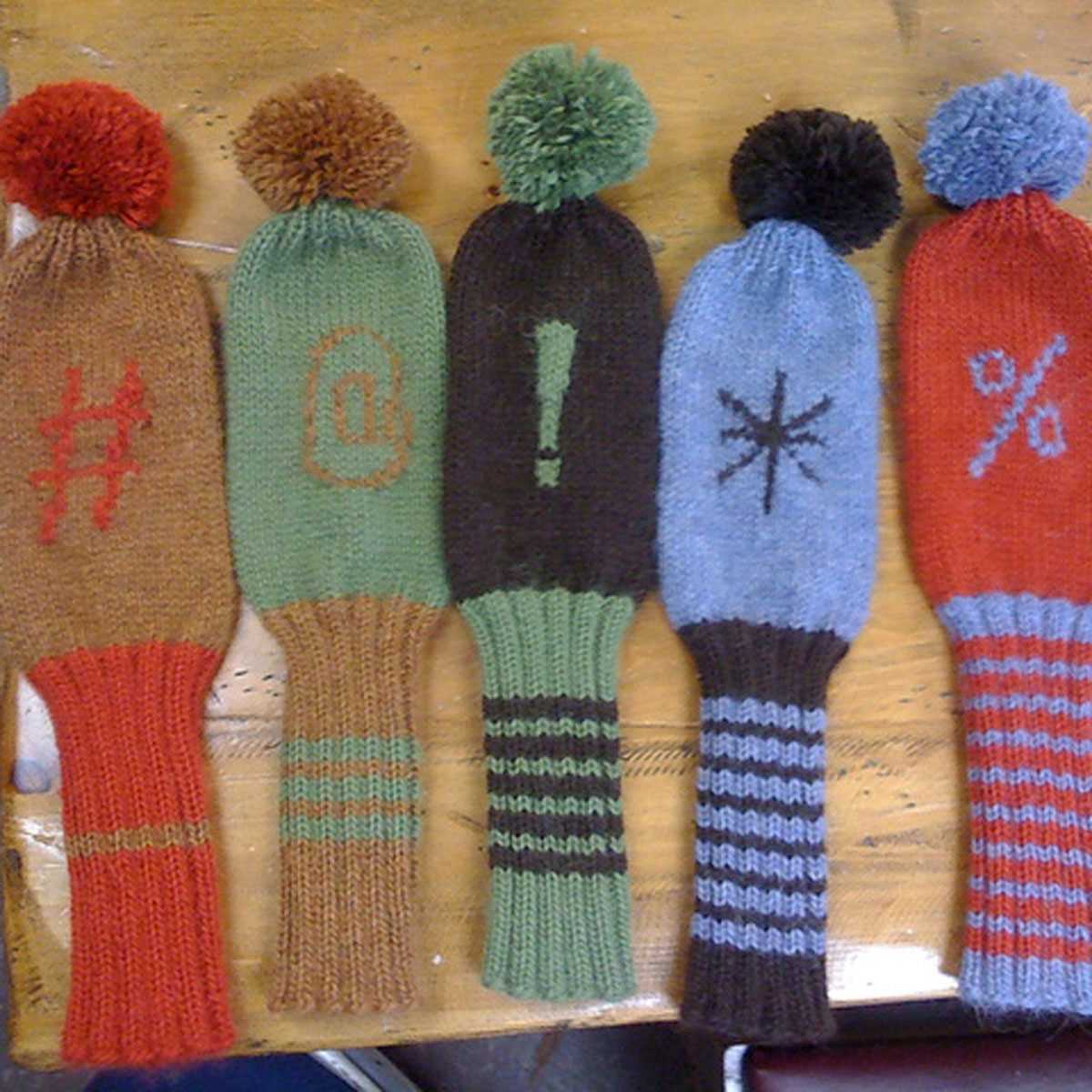 Easy Knitting Pattern for Free Golf Club Covers