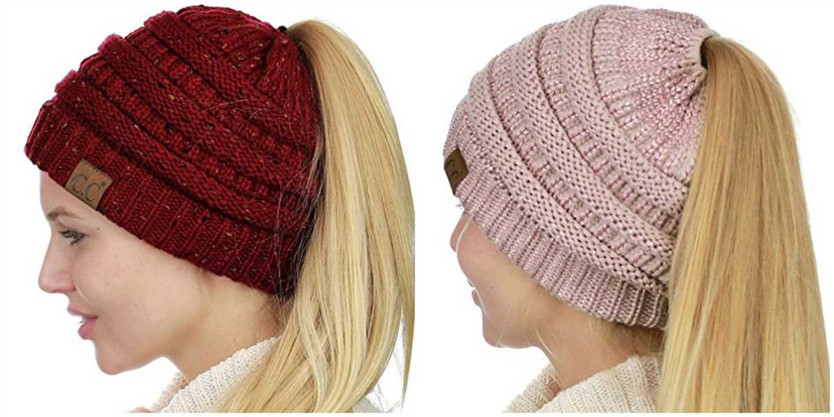 Simple pattern for a hat that accommodates a ponytail
