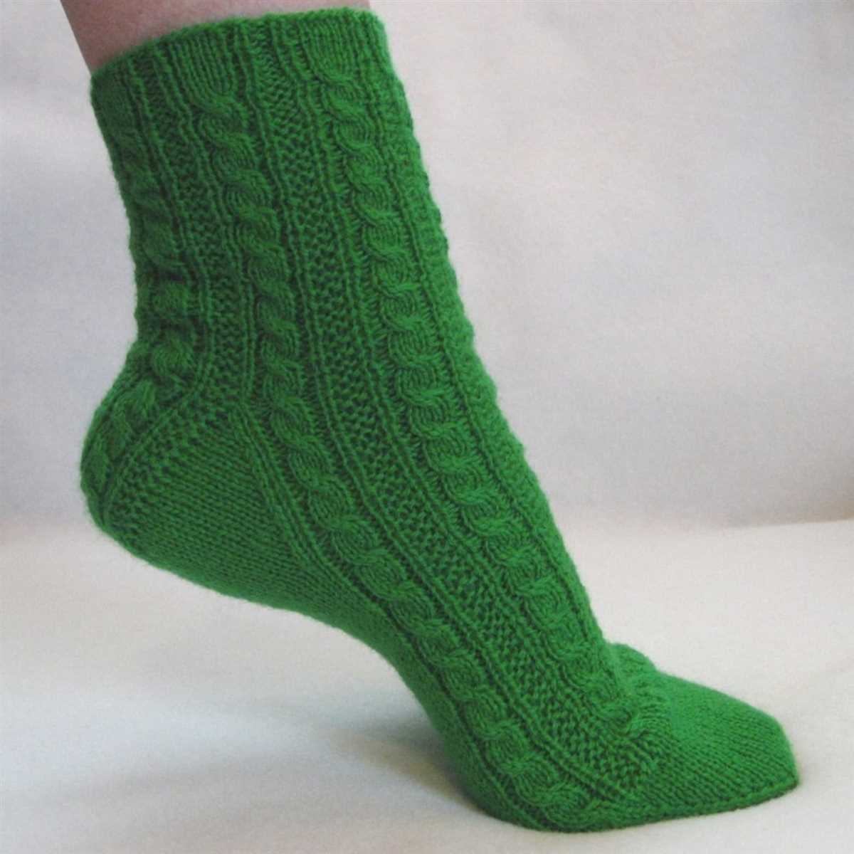 A Cozy Cable Sock Knitting Pattern for Warmth and Style