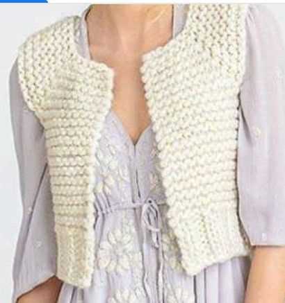Free bulky yarn knitted vest pattern