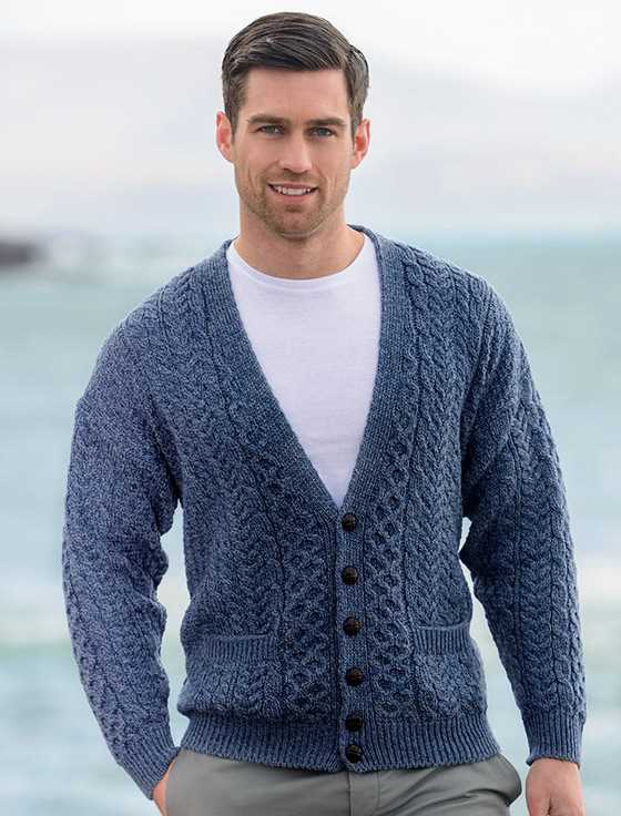 Knit a Stylish Zippered Cardigan for Men