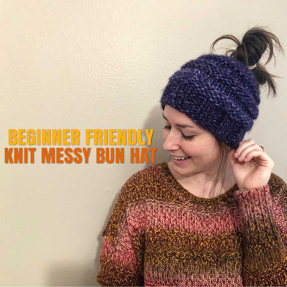Effortless Charm: Knit a Stylish Messy Bun with this Pattern