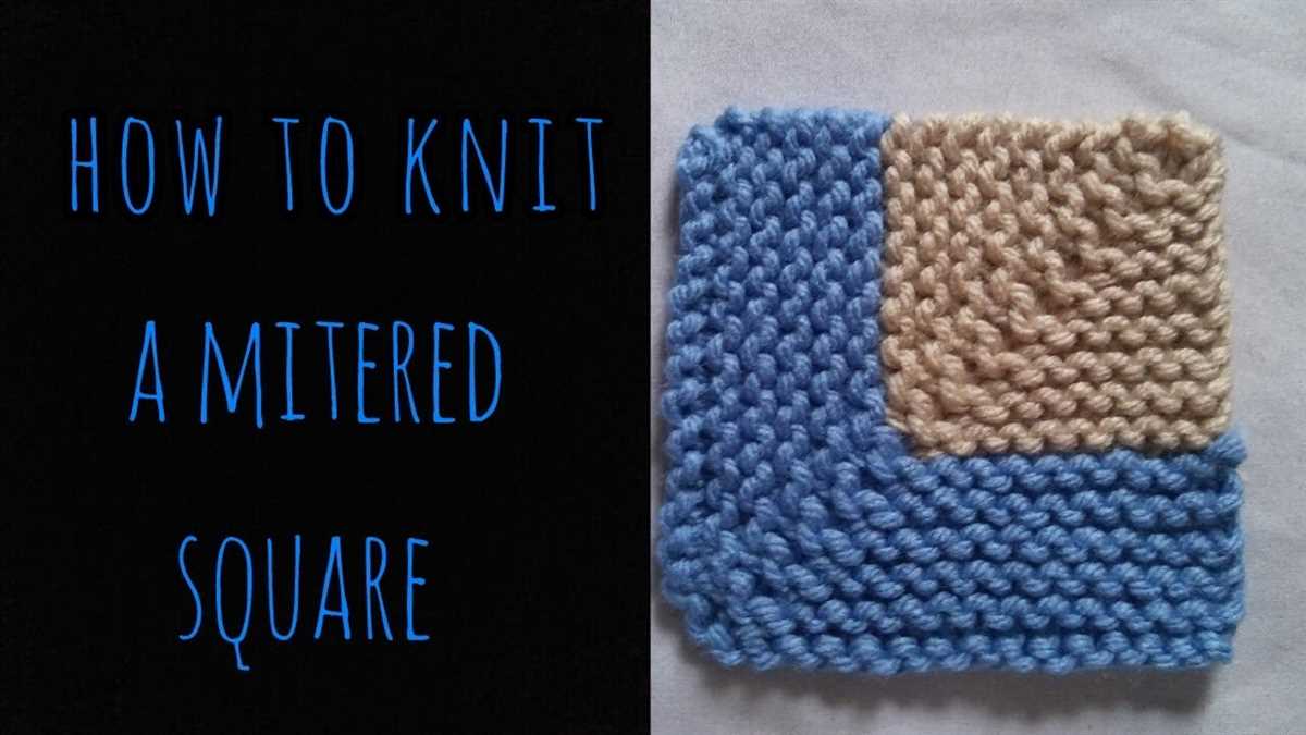 Exploring the Art of Mitered Knitting