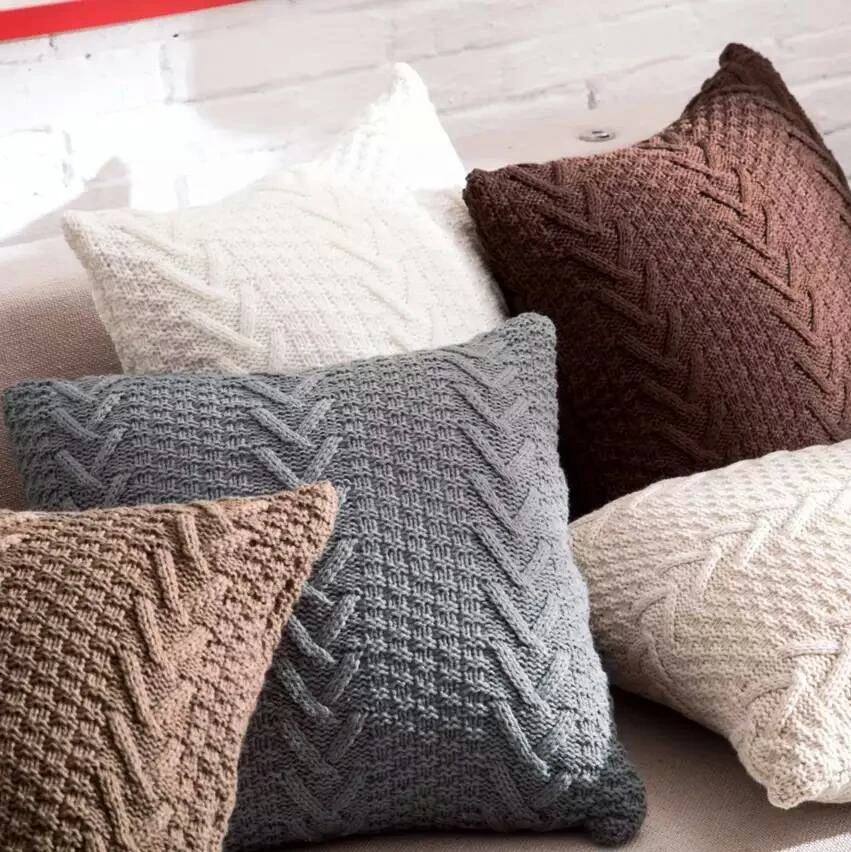 Free Cable Cushion Cover Knitting Pattern