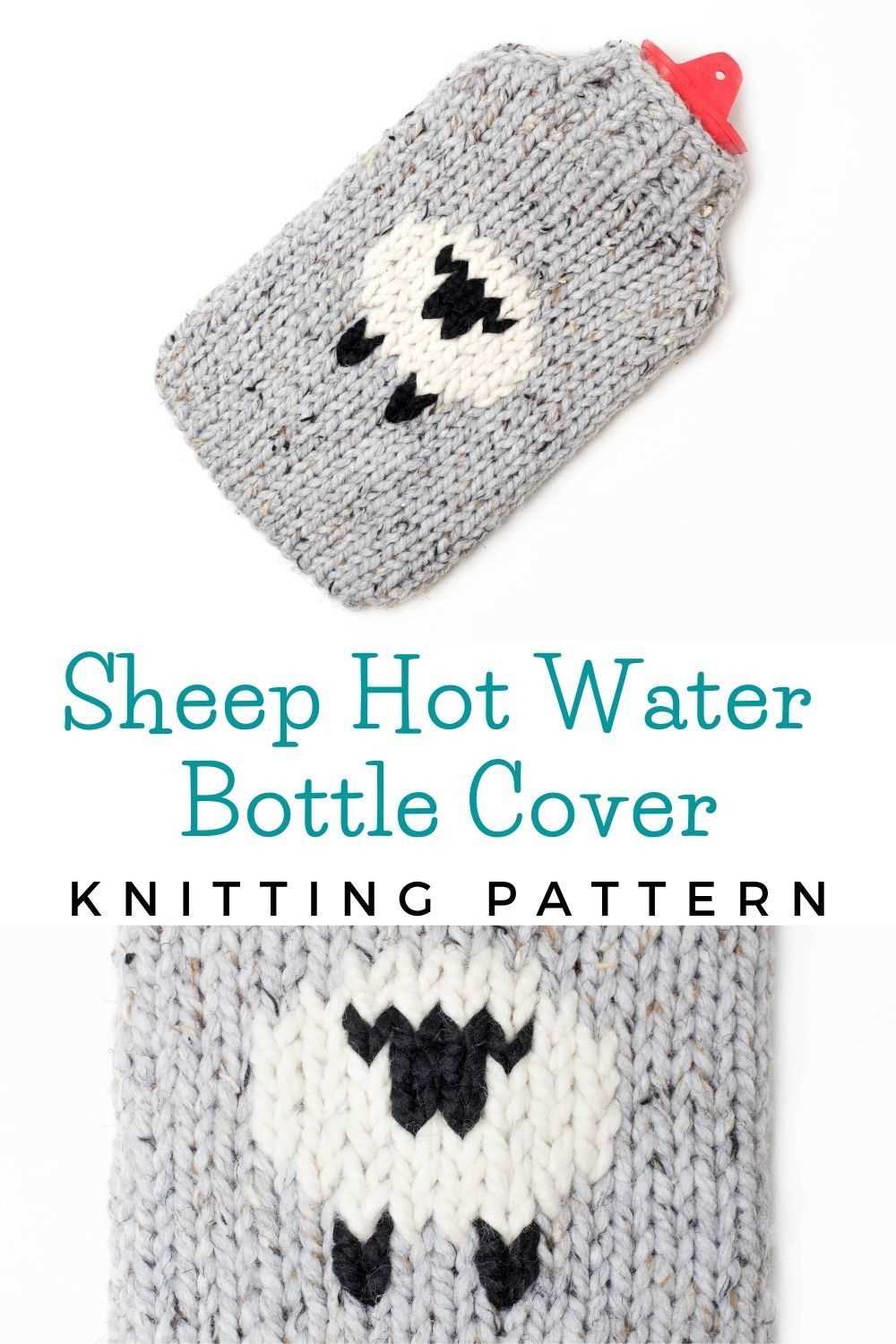 Simple Knitting Pattern for a Cozy Hot Water Bottle Cover
