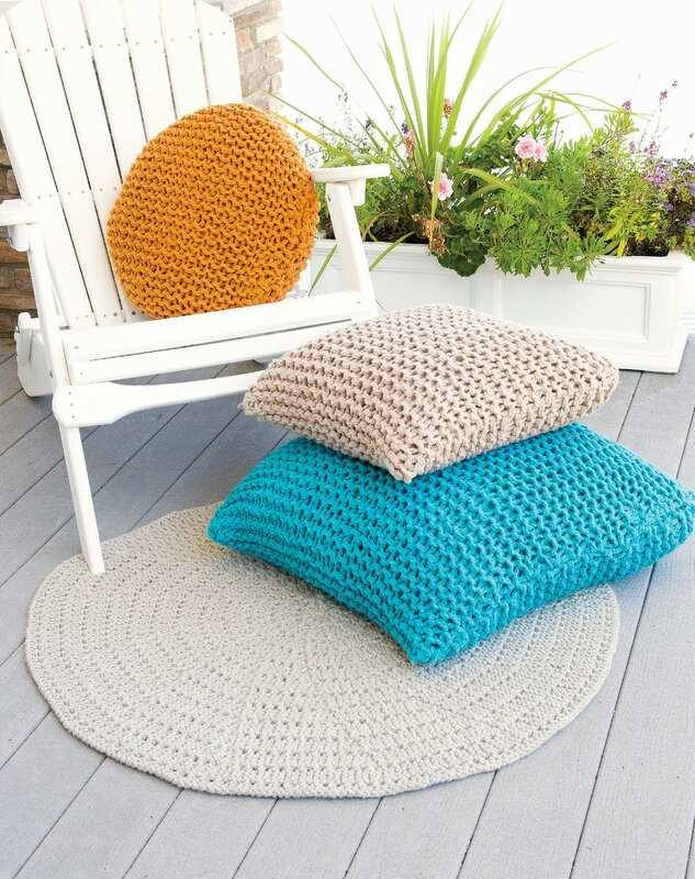 Knit a Cozy Round Pillow with This Unique Pattern