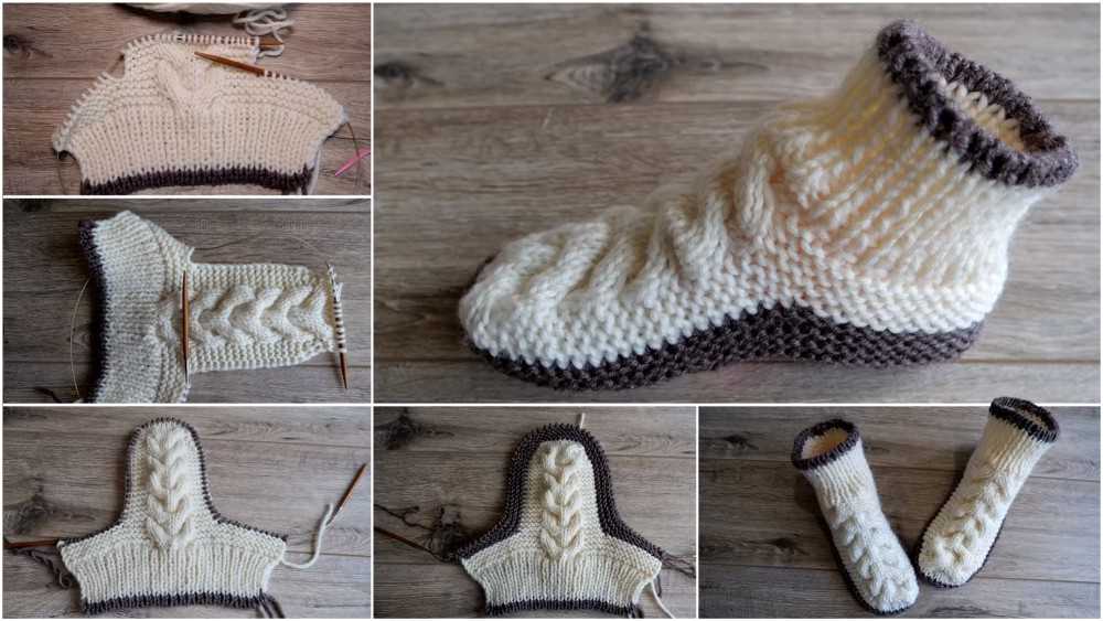 Cozy and Quick Knit Slipper Boots Pattern