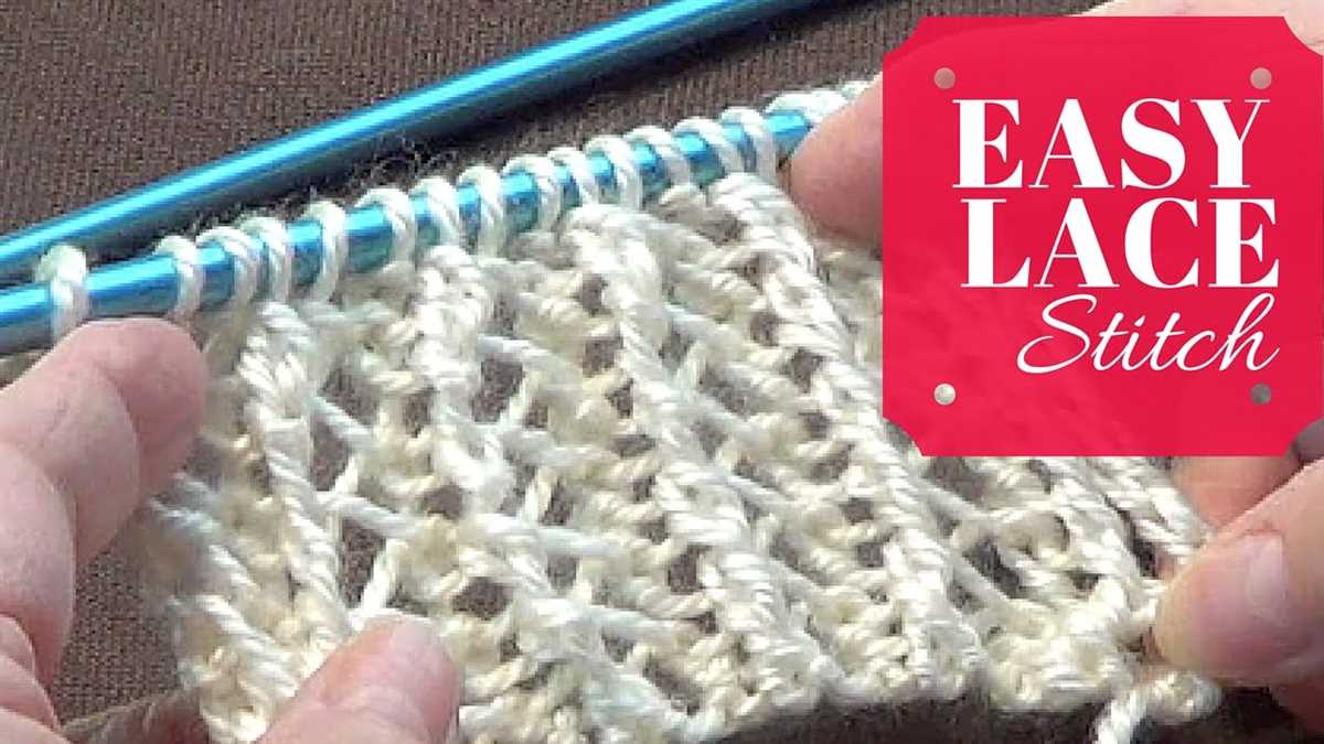 Elegant and Effortless: Unveiling the One Row Lace Knitting Pattern