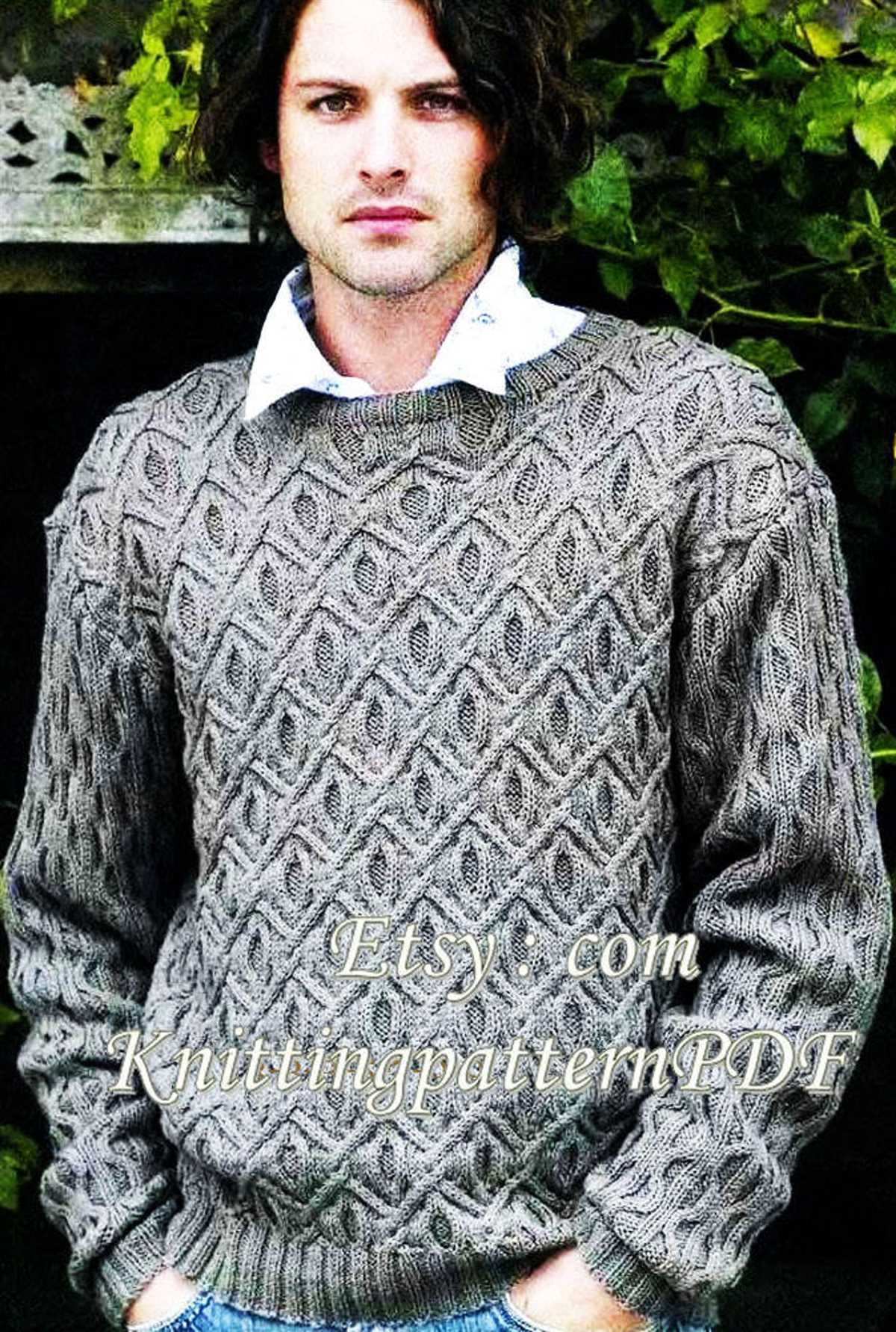 Cozy and Stylish: Knit Your Own Men's Sweater