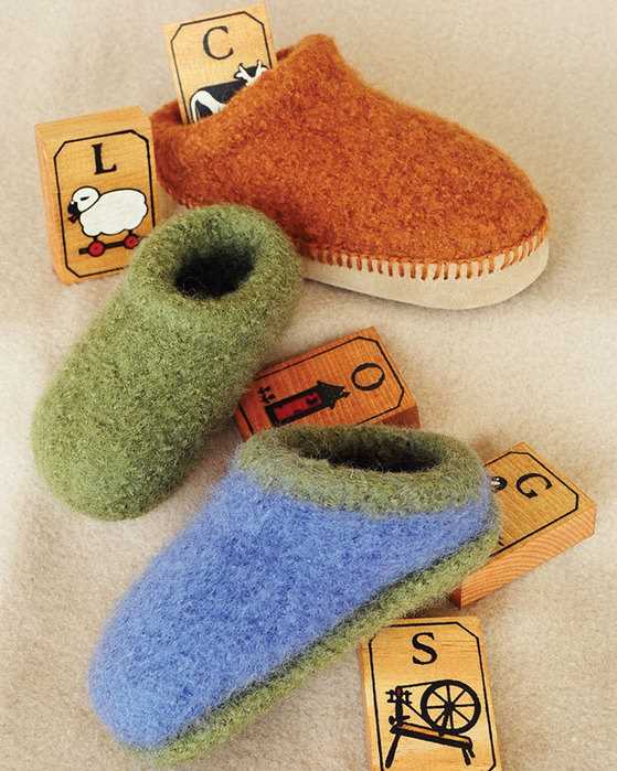 Cozy and Warm: Knit Your Own Felted Wool Slippers