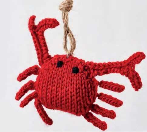Free crab knitting pattern