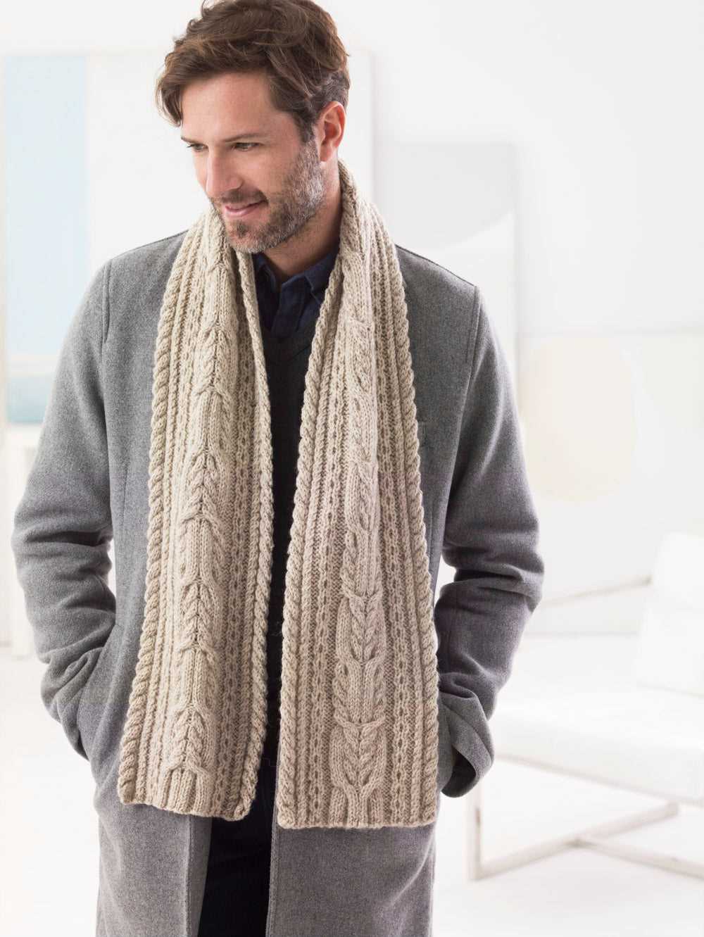 Cozy and Stylish: Get Your Free Cable Knit Scarf Pattern for Men