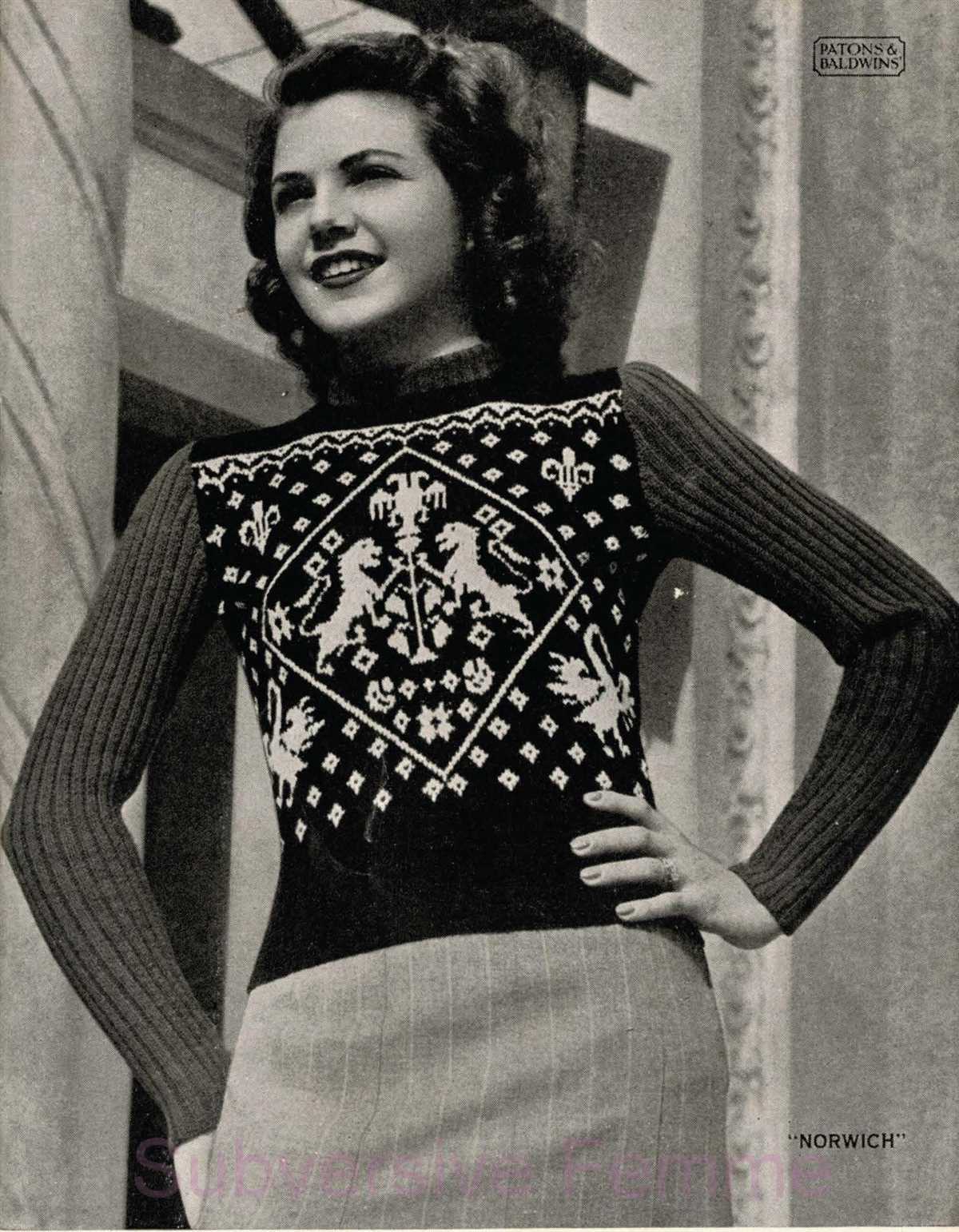 Rediscovering Vintage Knitting: Free 1950s Patterns