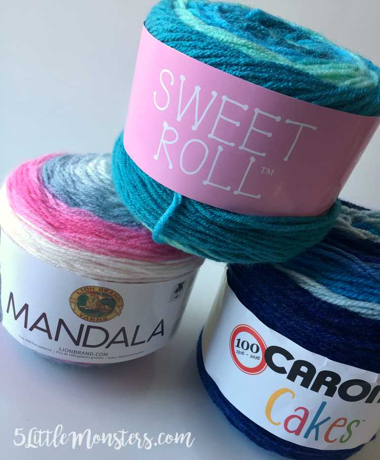 Free knitting patterns for Caron cakes yarn