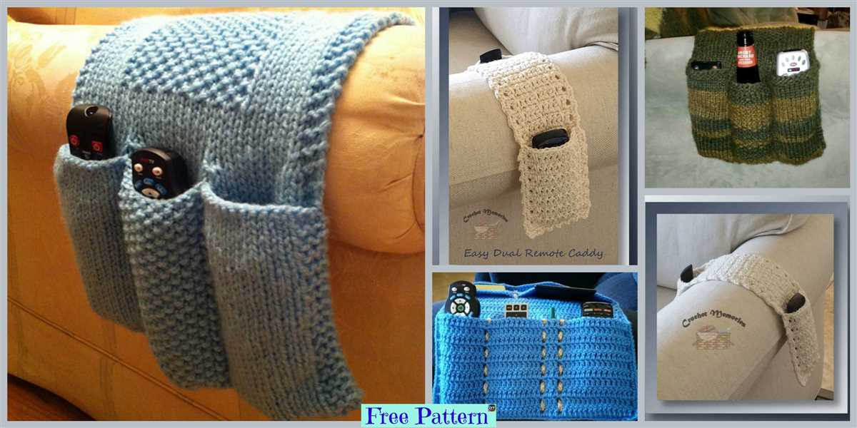 Homemade Cable Catcher: A DIY Knitted Remote Control Holder Pattern